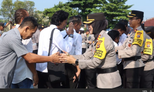 Kapolres Kulonprogo Pimpin Halal Bihalal Personel Polres Kulonprogo
